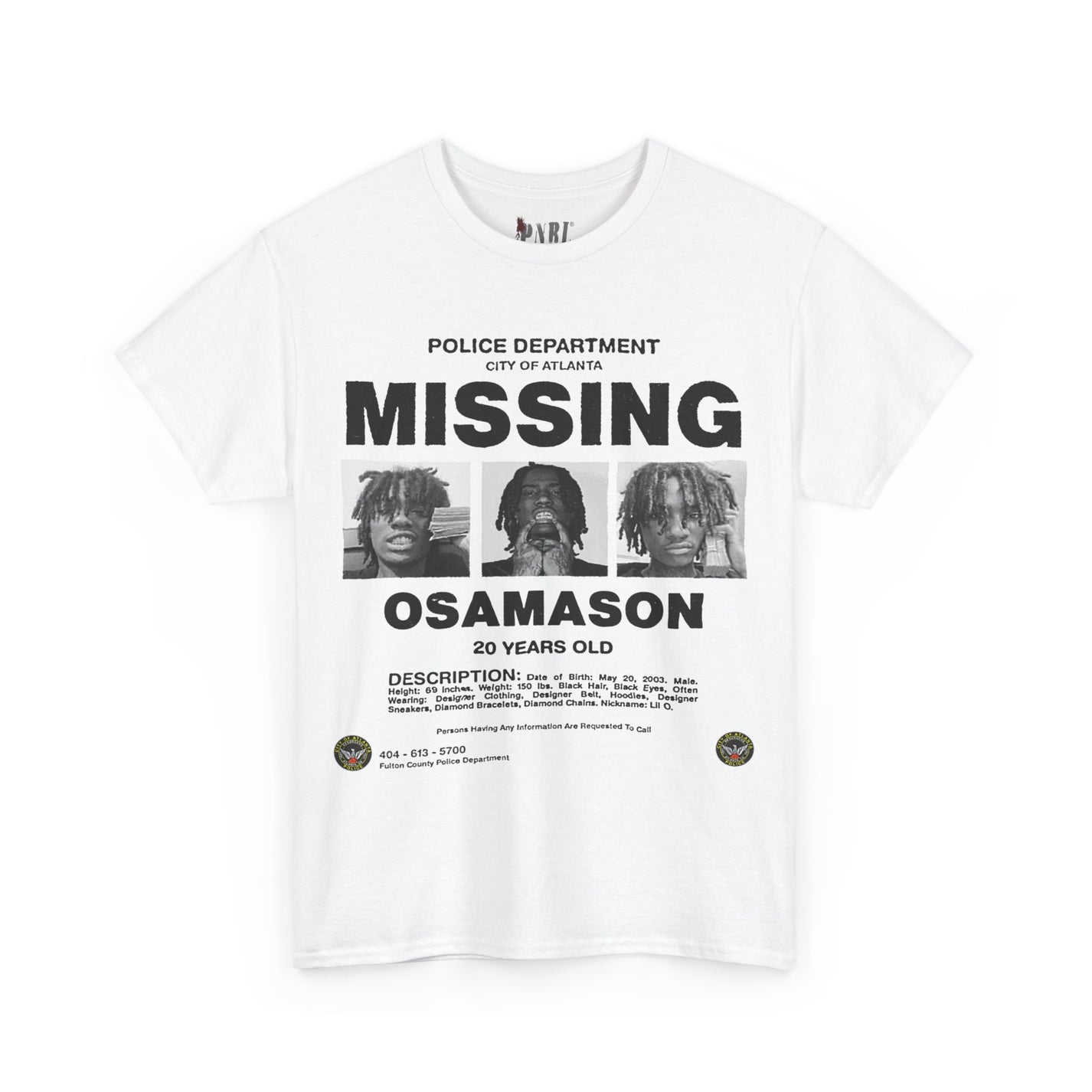 Osamason Missing Tee White – PluggnbLounge
